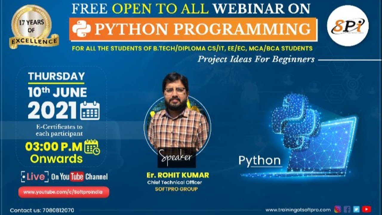 Webinar On Python Programming Project Ideas For Beginners Youtube
