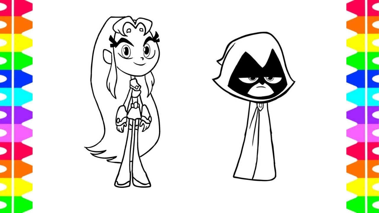 How To Draw Teen Titans Starfire Raven L Drawing Video Teen Titans