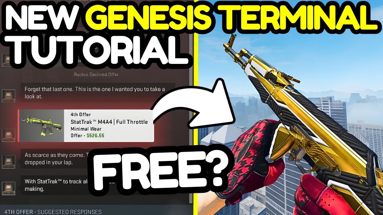 New Cs2 Genesis Terminal Tutorial How It Works Skin Prices Youtube