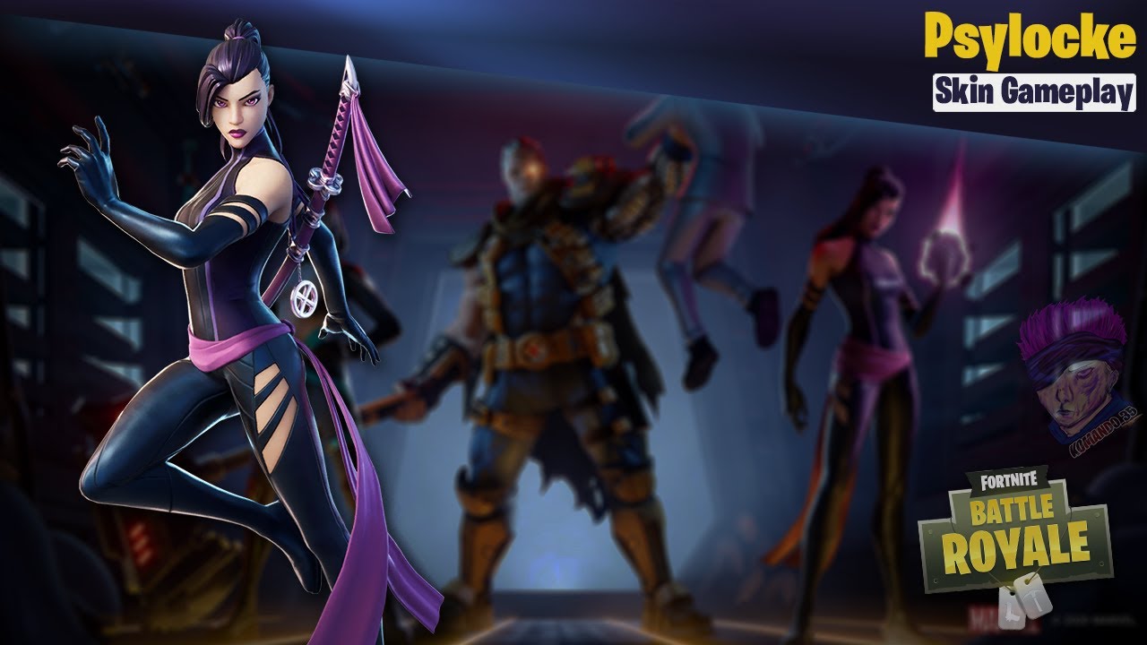 Fortnite Psylocke Skin Gameplay Youtube