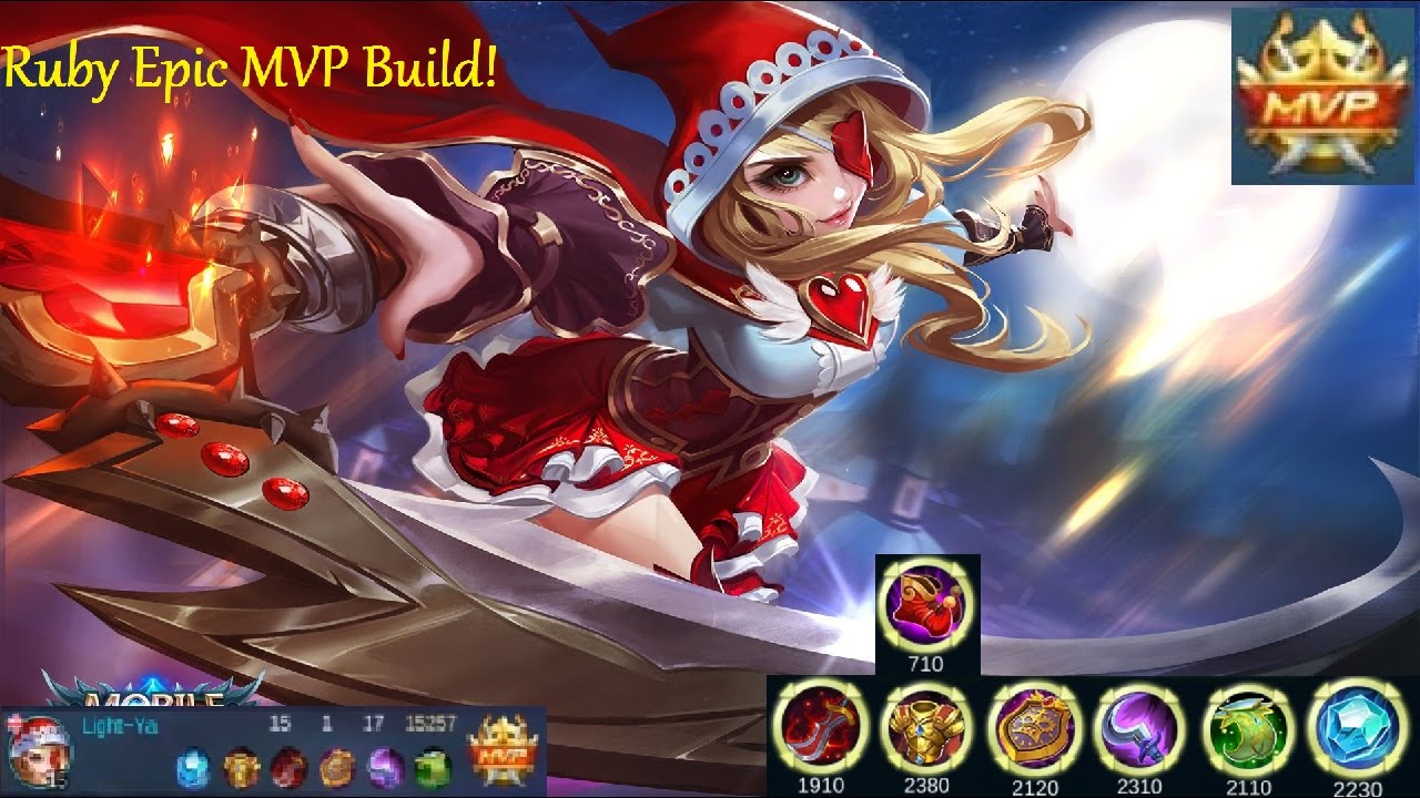 Mobile Legends Perfect Ruby Hybrid Build Mvp Youtube