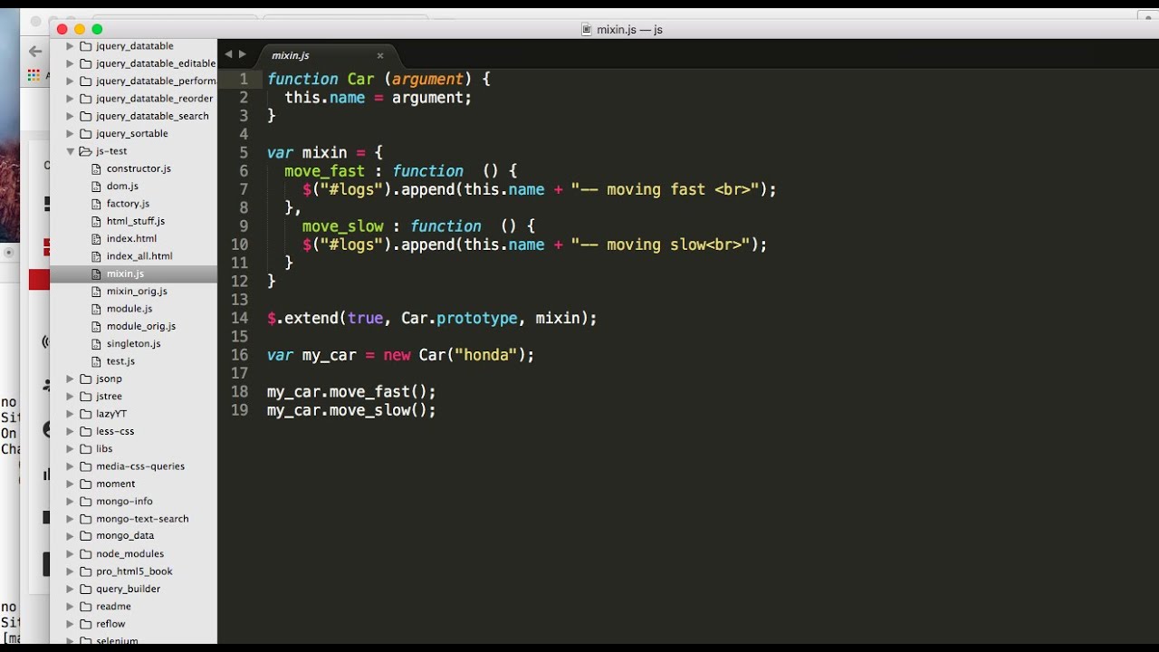Javascript Mixins In 4 Minutes Youtube
