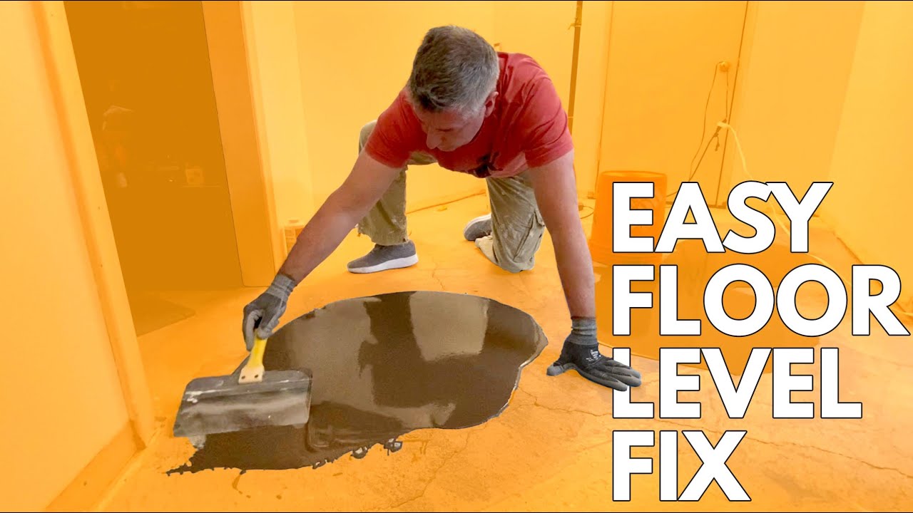 Easy Diy Floor Leveling Fix Youtube
