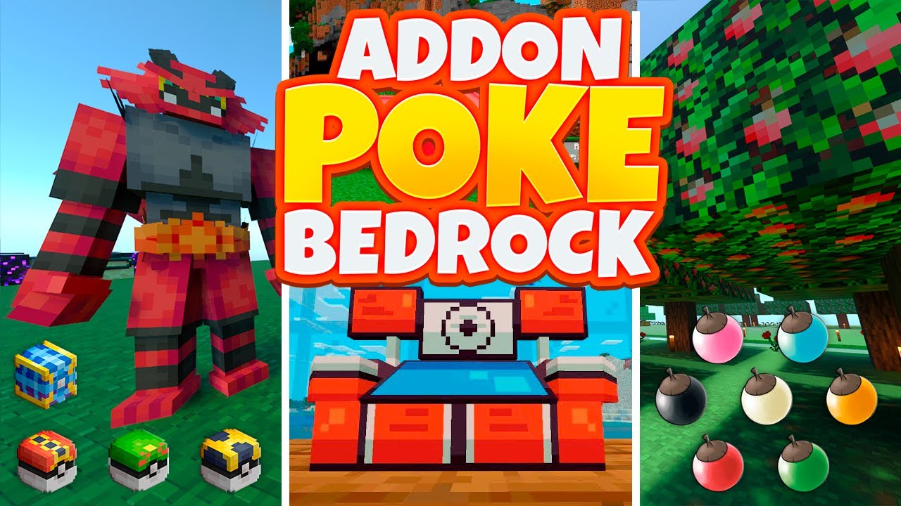 Addon Pokebedrock Para Minecraft Bedrock Pe 1 20 Youtube