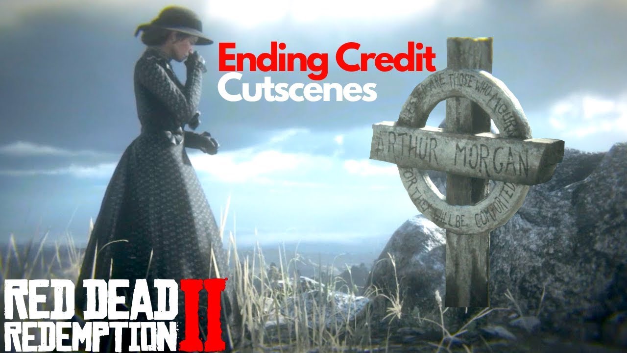 Red Dead Redemption 2 All Ending Credit Cutscenes Mary Visits Arthur