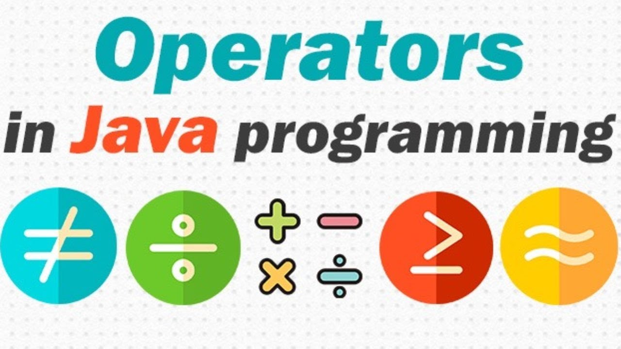Operators In Java Youtube