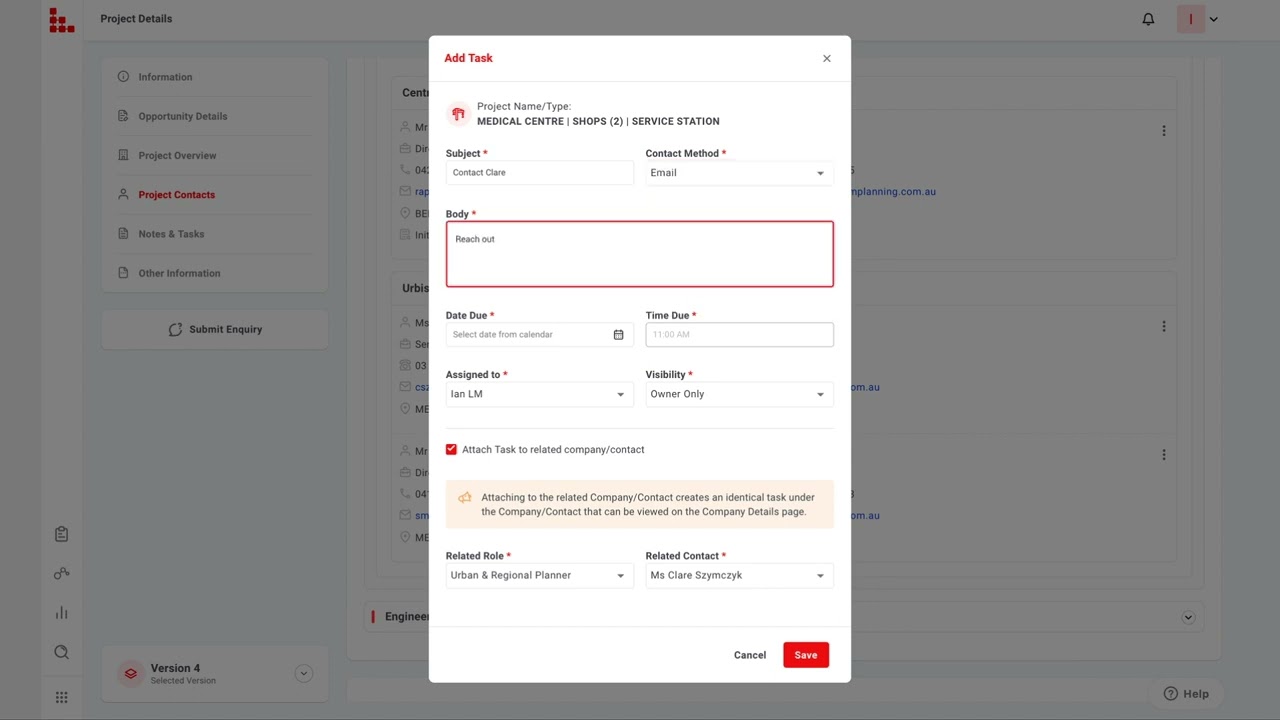 Leadmanager How To Create A Task Youtube