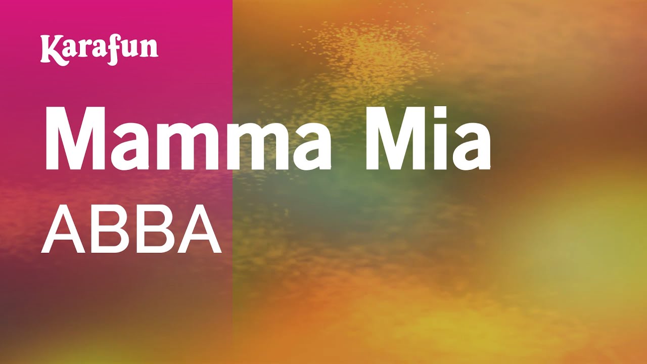 Mamma Mia Abba Karaoke Version Karafun Youtube