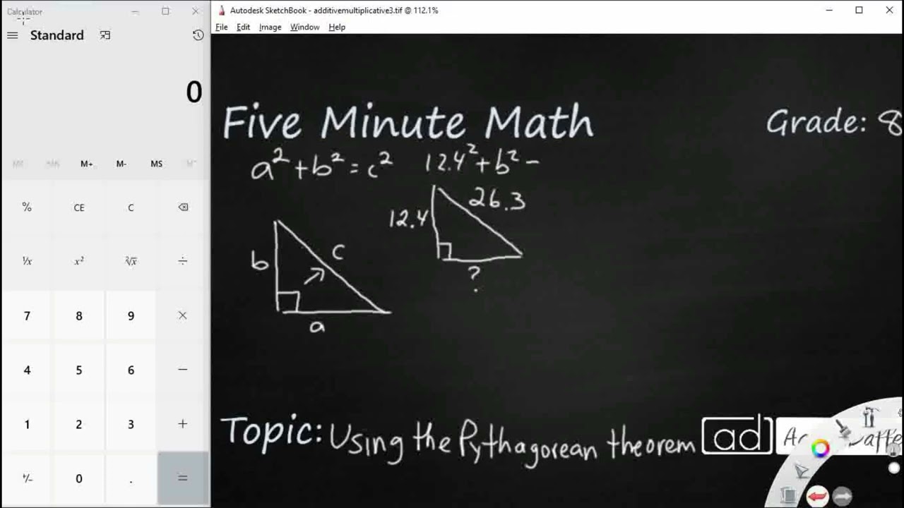 8th Grade Math Using The Pythagorean Theorem