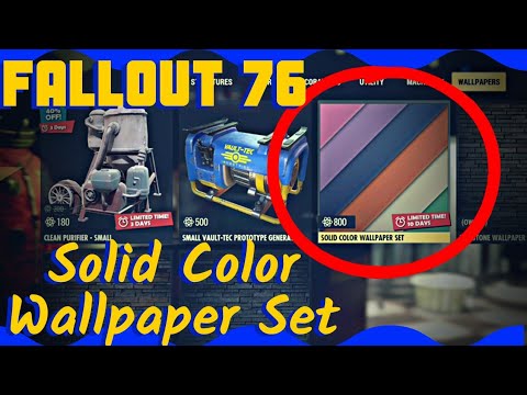 тшв Fallout 76 Solid Color Wallpaper Set ёяпб Youtube