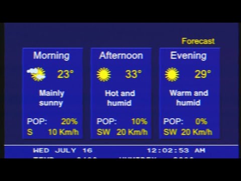 The Weather Network Local Forecast Weatherstar 4000 Emulation Test