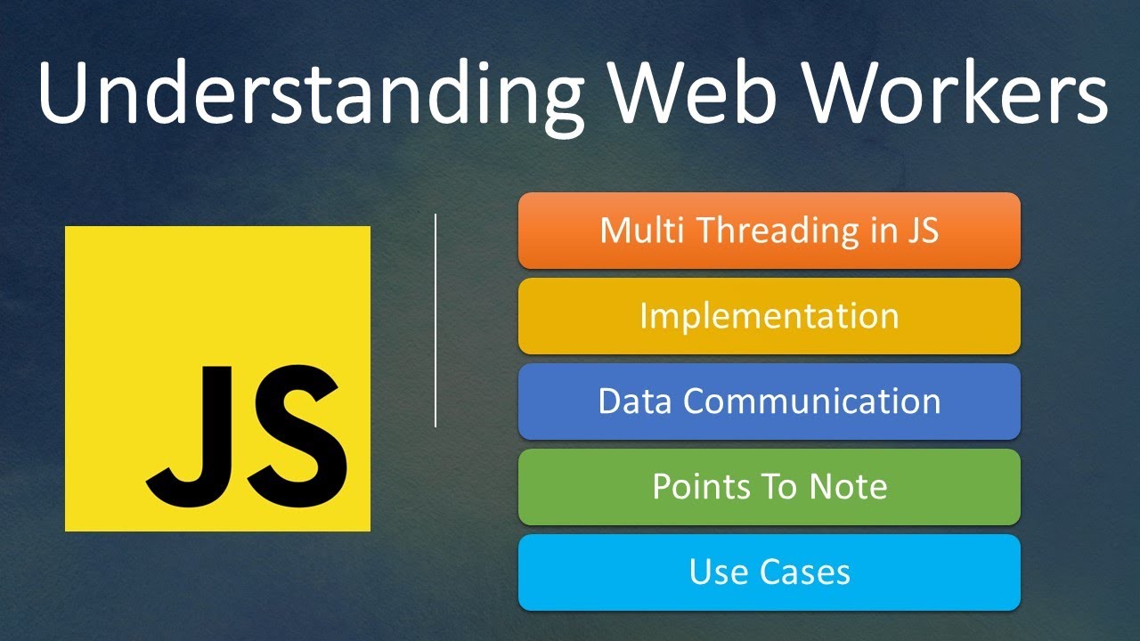 Understanding Web Workers Multi Threading In Javascript Youtube