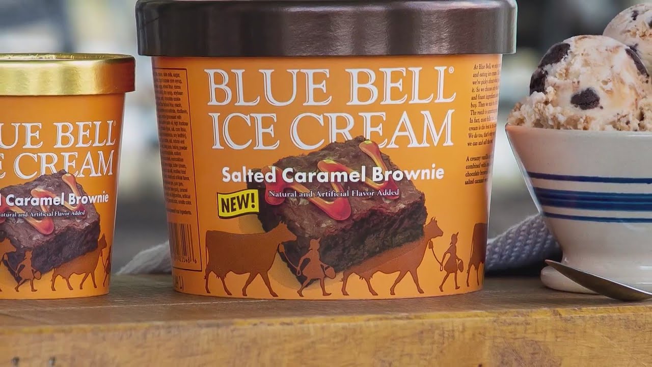 Klbk Tests New Salted Caramel Brownie Ice Cream With Blue Bell Youtube