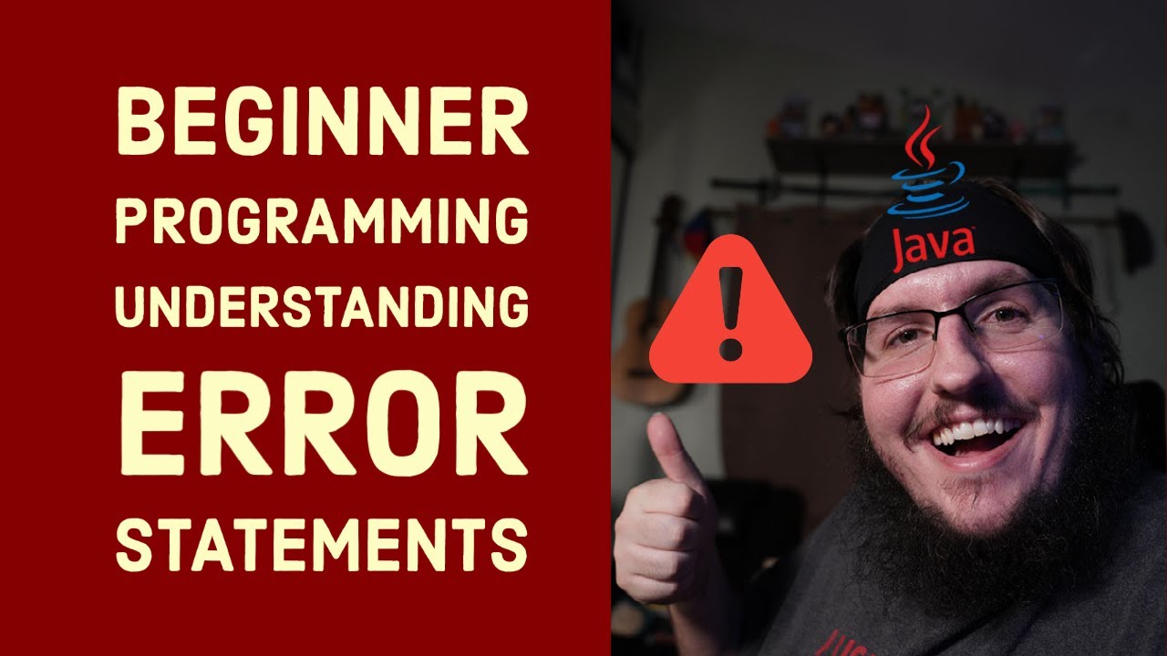 Beginner Java Fix Your Errors In 1 Video Youtube