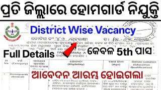 Odisha Home Guard Recruitment 2025 Odisha Govt Job Recruitment 2025