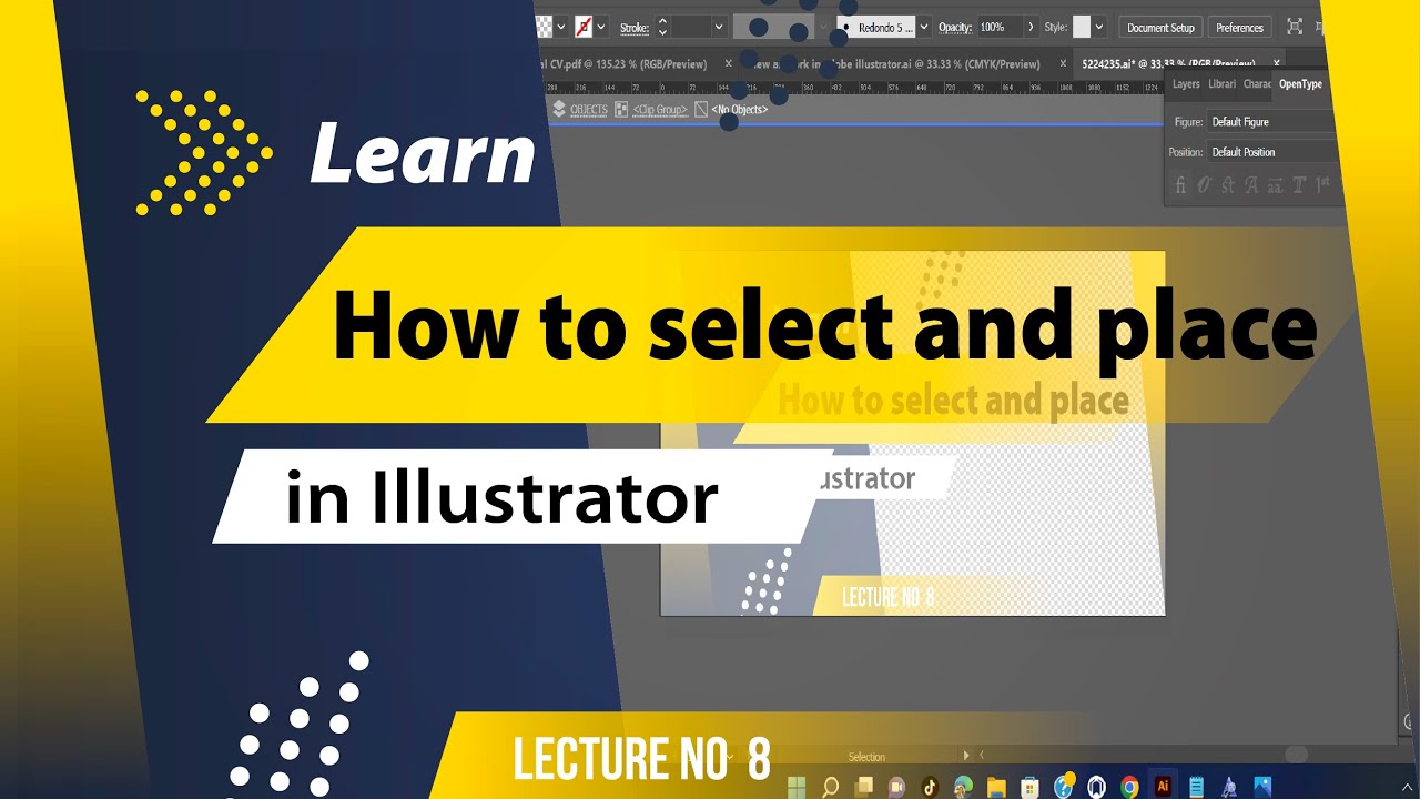 Illustrator Tutorial How To Select And Place Multiple Files In Your