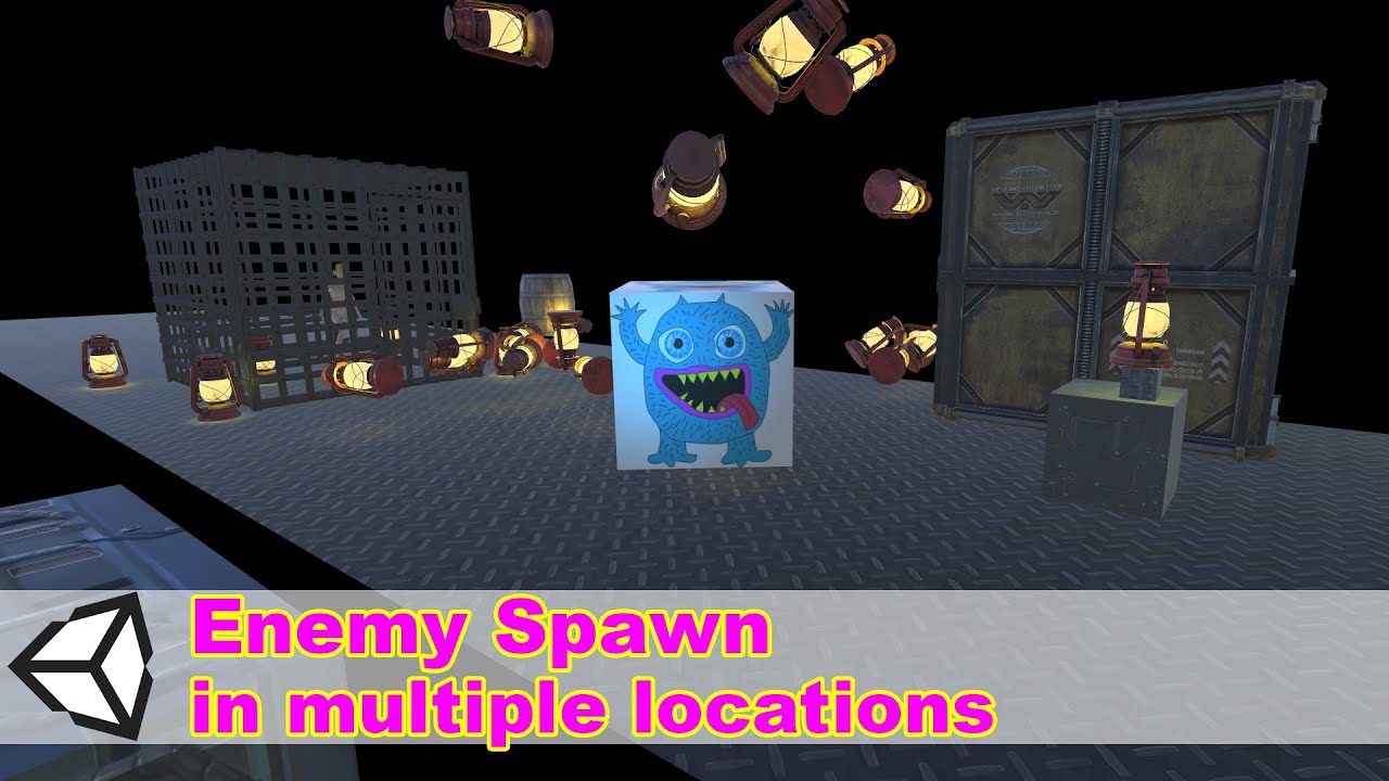 Enemy Spawn In Multiple Locations With Inputs Intro To Unity Lesson12