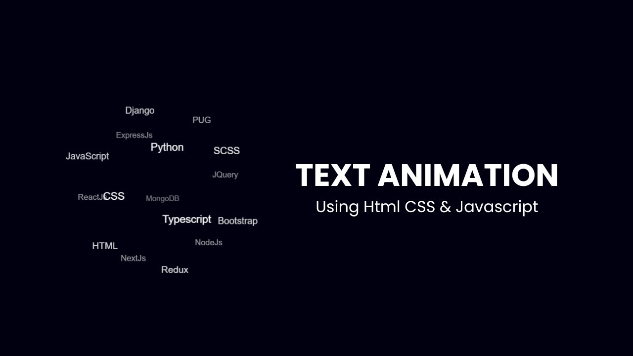 Rotating Text Animation Html Css Javascript Css Animation Effects