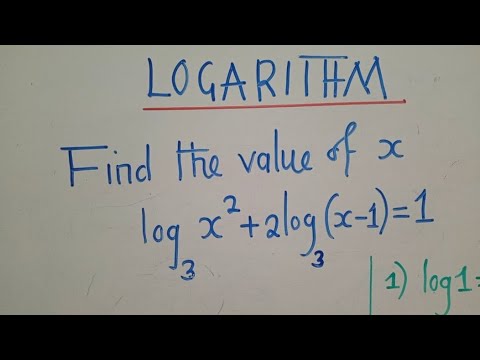Logarithmic Equation Log 3 X Log 3 X 1 1 Youtube