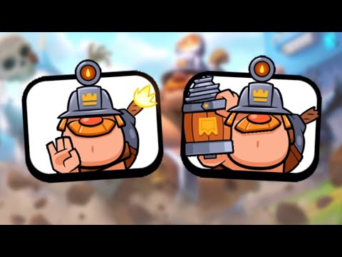 All Mighty Miner Emotes In Clash Royale Youtube