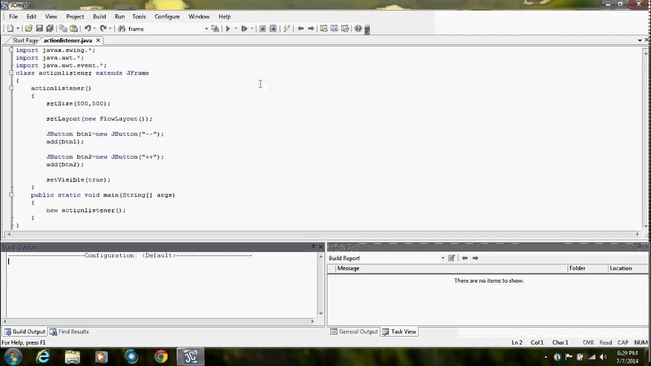 Java Tutorial How To Use Actionlistener Youtube