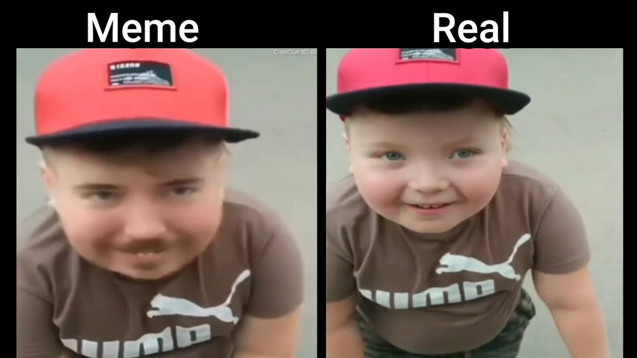 Mrbeast Kid Meme Vs Real Bonus Youtube