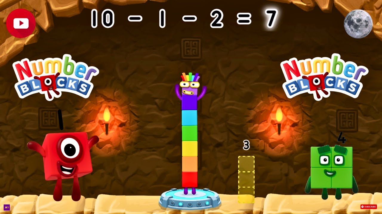 Numberblocks Magic Run Basic Math Game Fun Numberblocks App Youtube