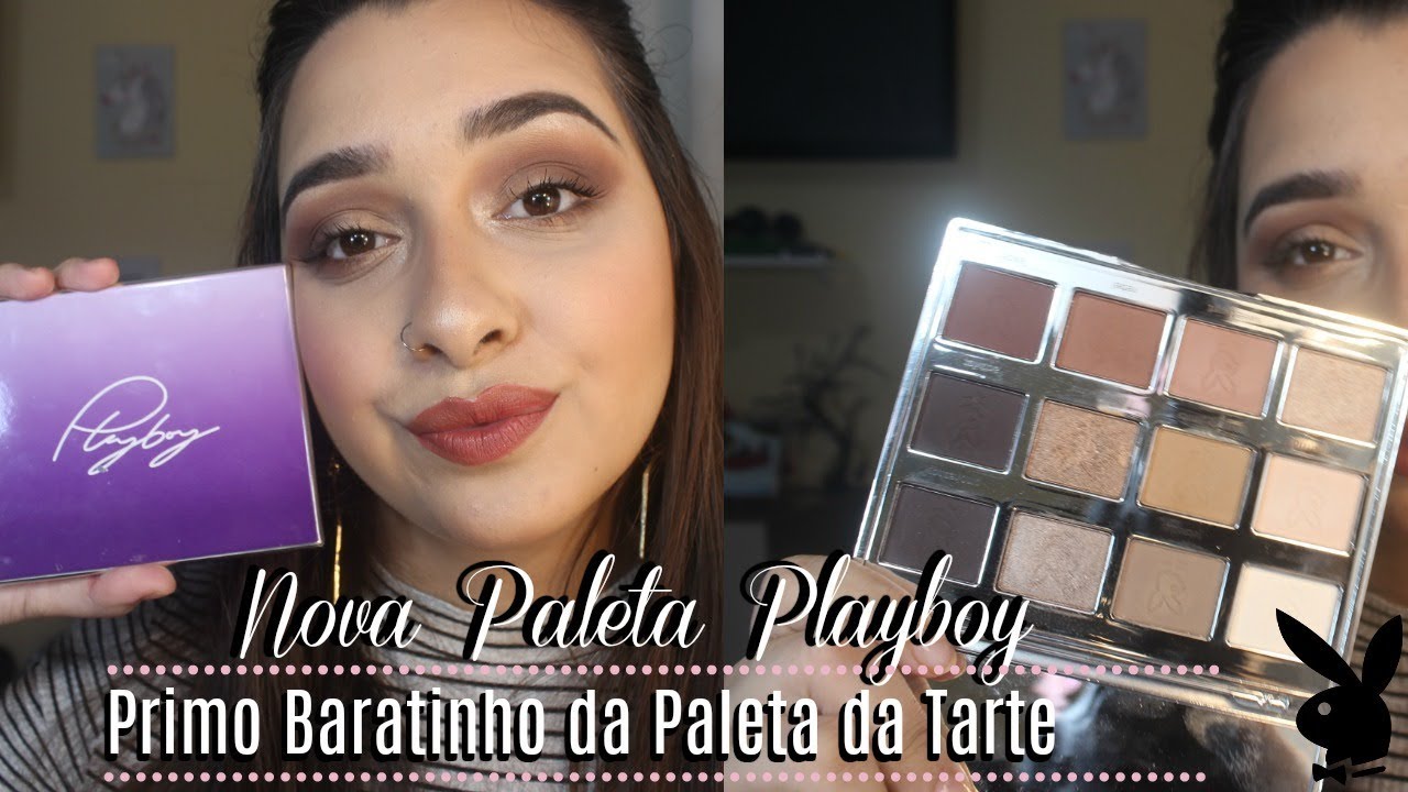 Nova Paleta Luxo Da Playboy Dupe Da Tarte Youtube