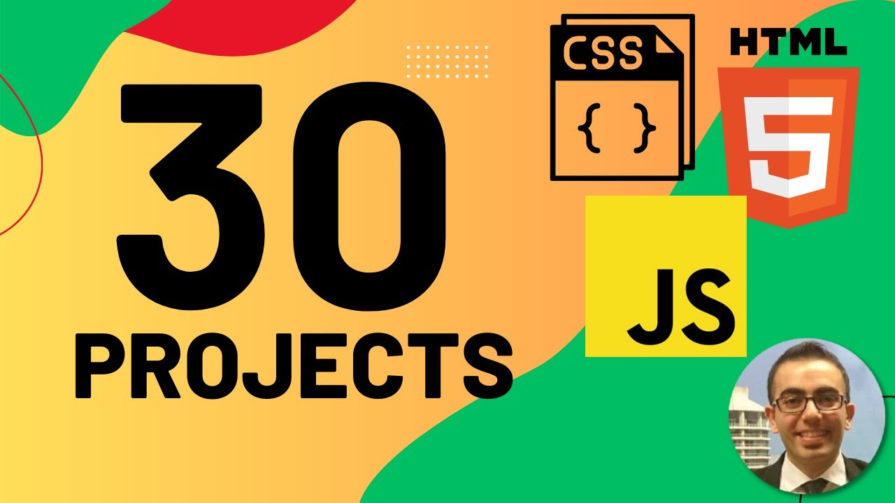 Html Css Js Projects Beginner 30 Projects Using Html Css And