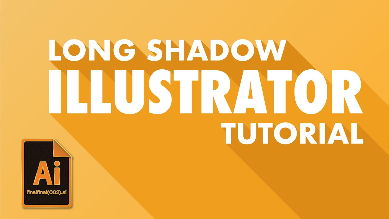 Easy Long Shadow Illustrator Tutorial Rsd Tutorials Youtube