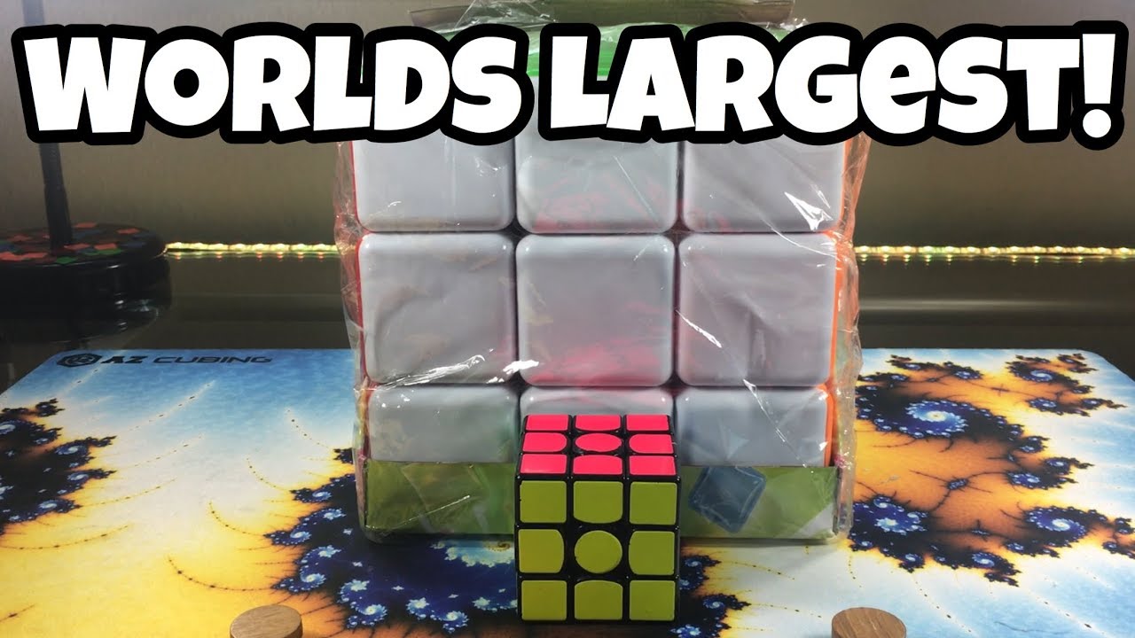 Worlds Largest Mass Produced Rubik S Cube Unboxing 18 Cm Youtube