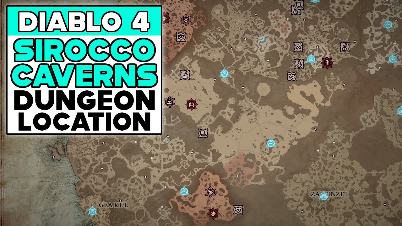 Diablo 4 Sirocco Caverns Dungeon Location Youtube