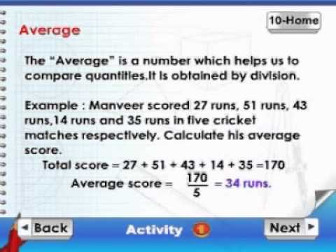 Learn Maths Class 5 Average Youtube