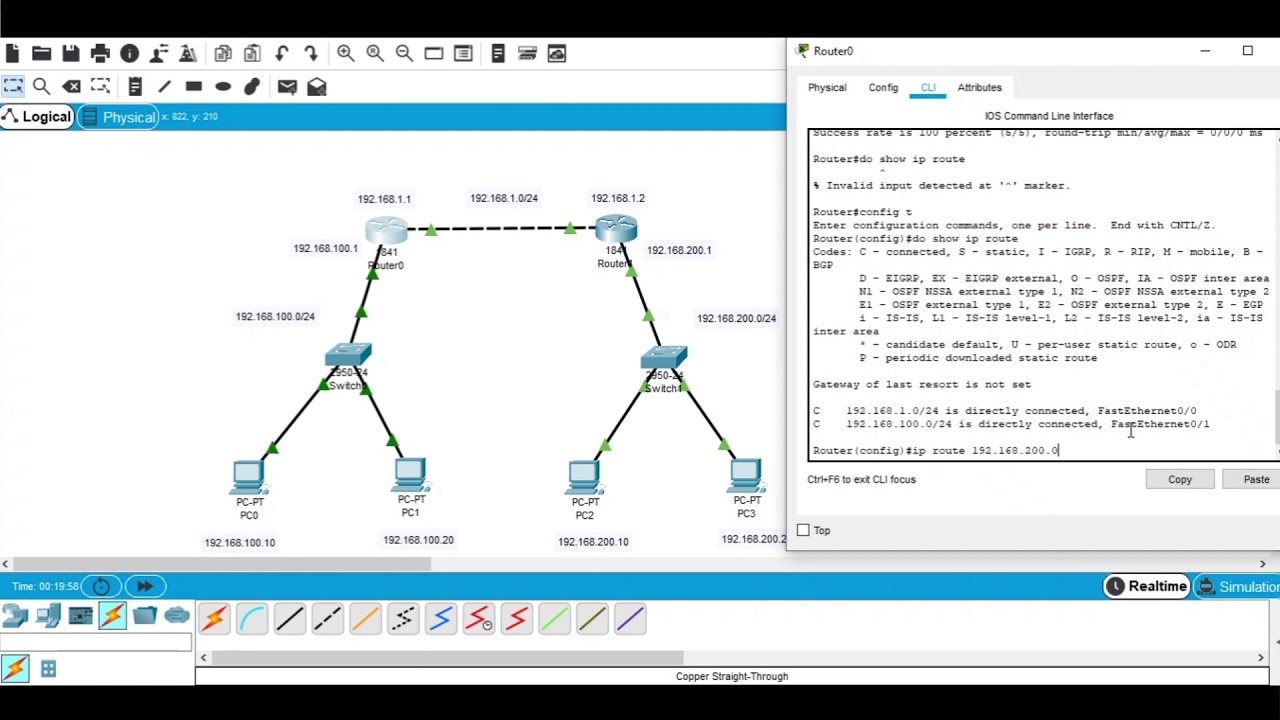 Configure Ip Static Routing Using Cisco Packet Tracer At Darrell