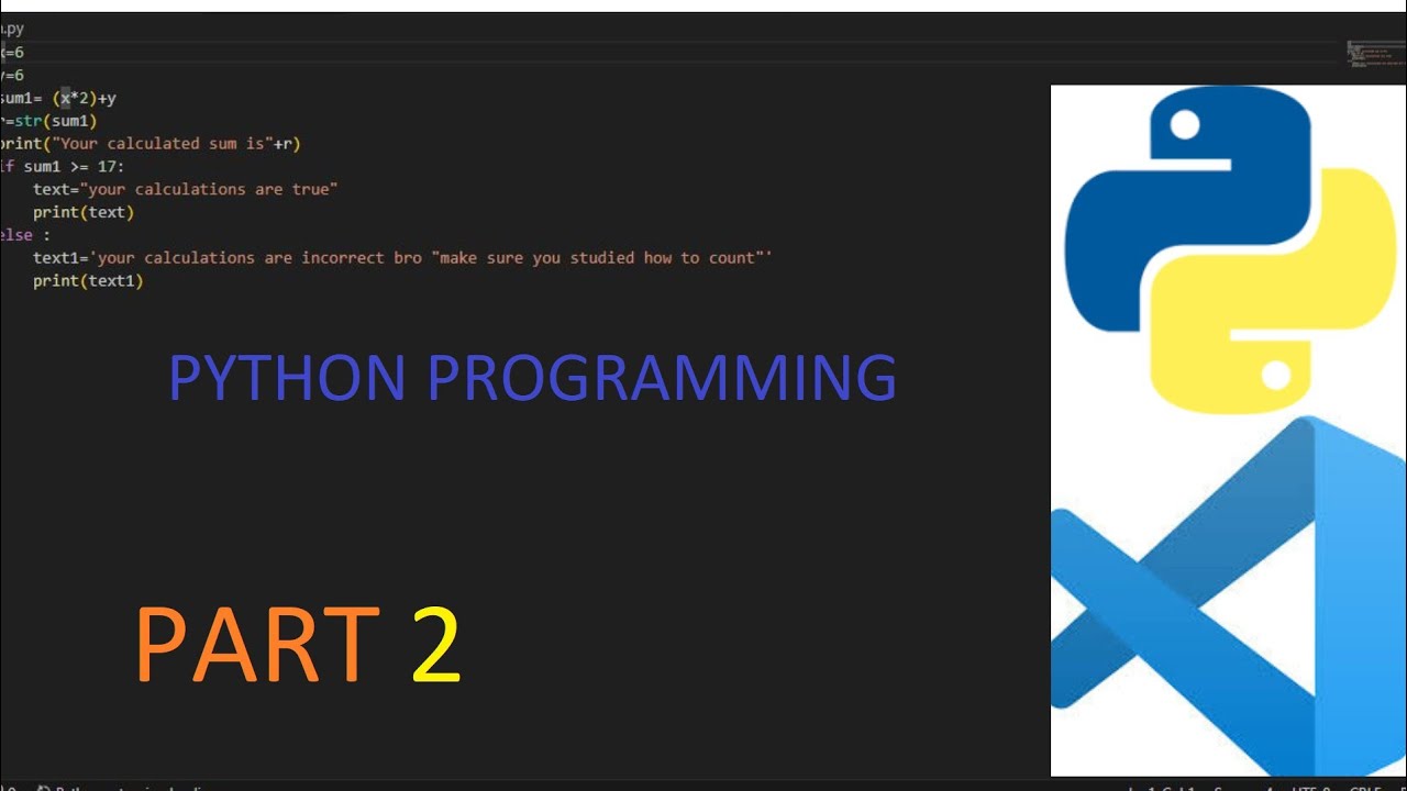 Python Learning Part 2 Step By Step Guide Youtube