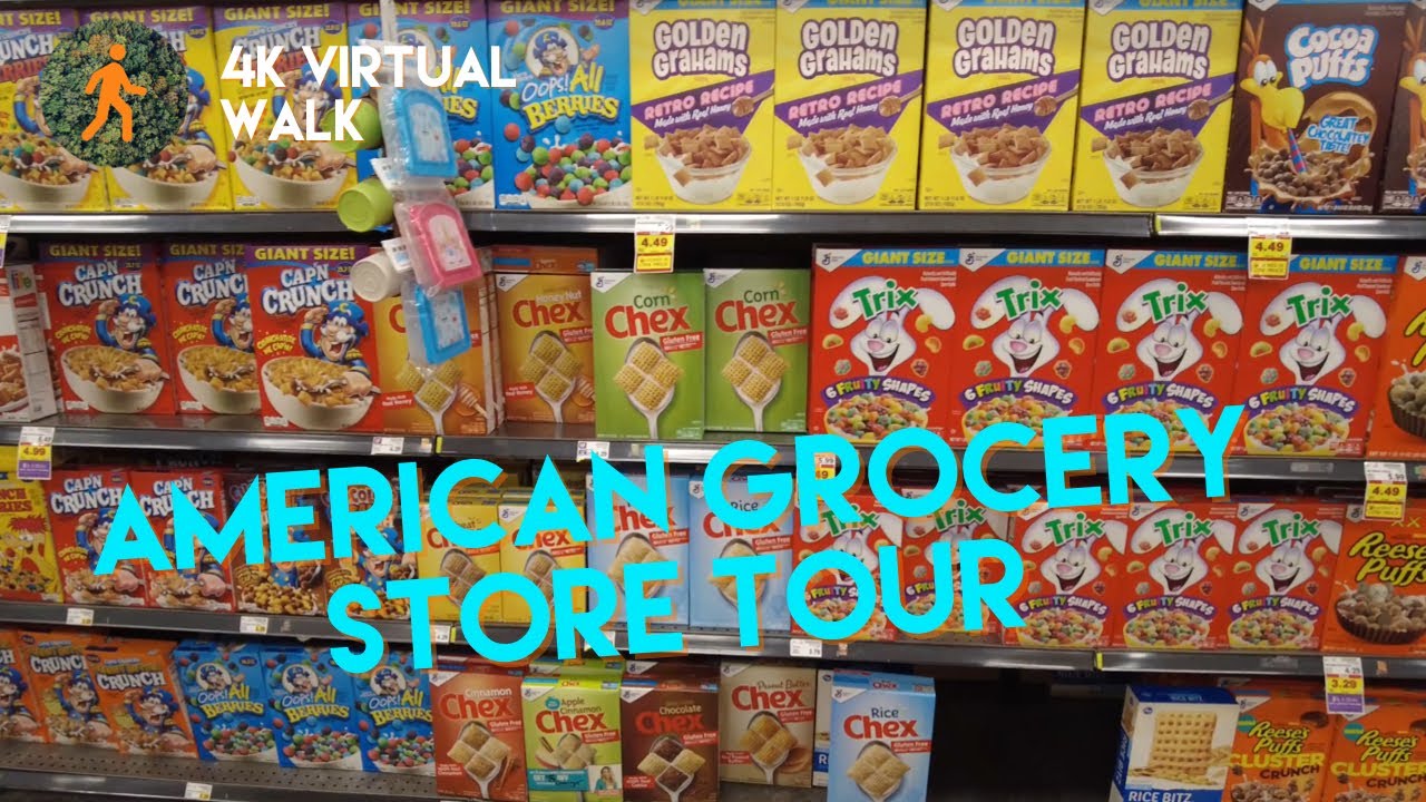 What Is An American Grocery Store Like 4k Virtual Walk Youtube