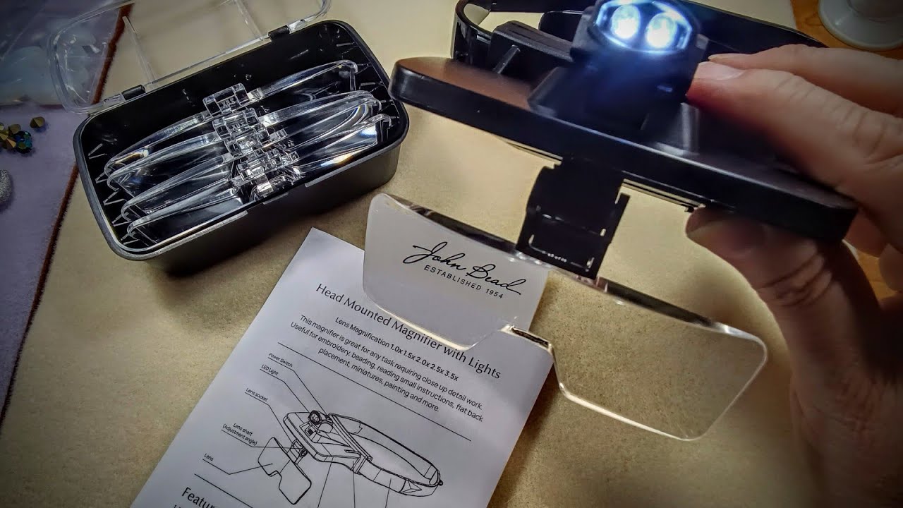 Head Mounted Light And Magnifier From John Bead Youtube