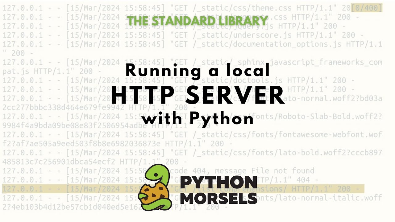 Python M Http Server Youtube