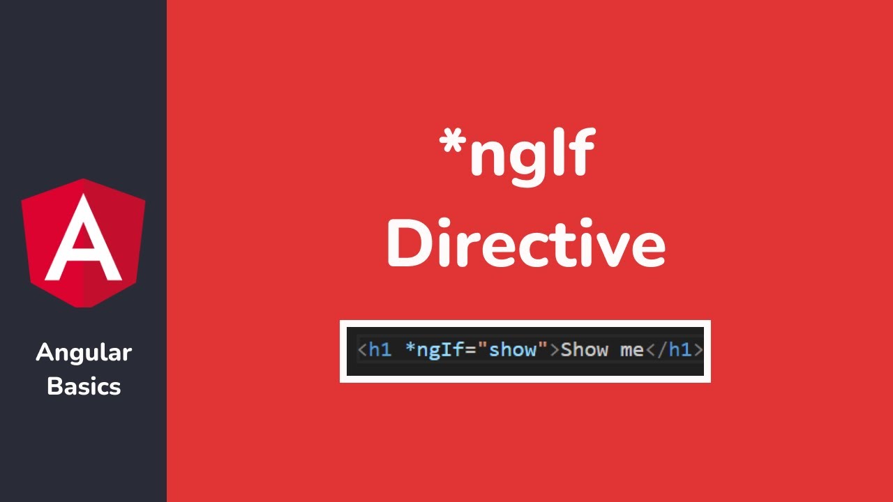 Angular Tutorial Ngif Directive Youtube
