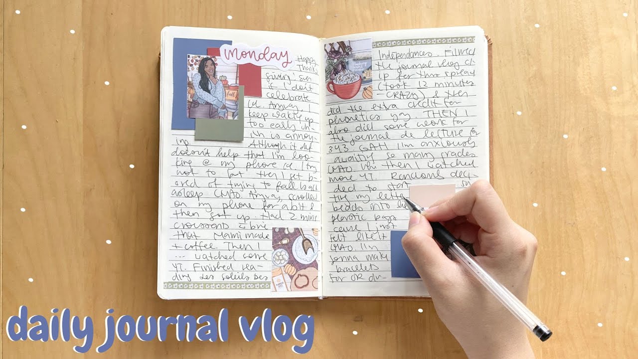Daily Journal Vlog How I Journal Everyday Youtube