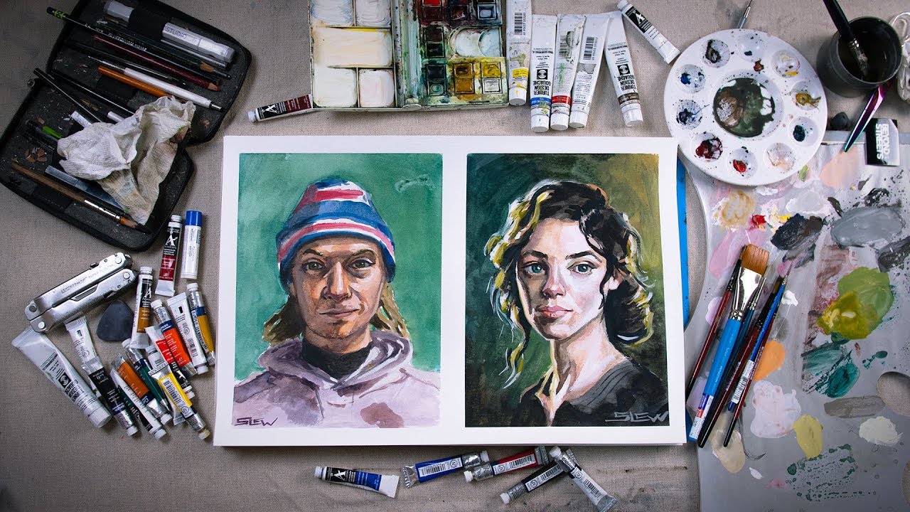 Portrait Painting Practice Youtube