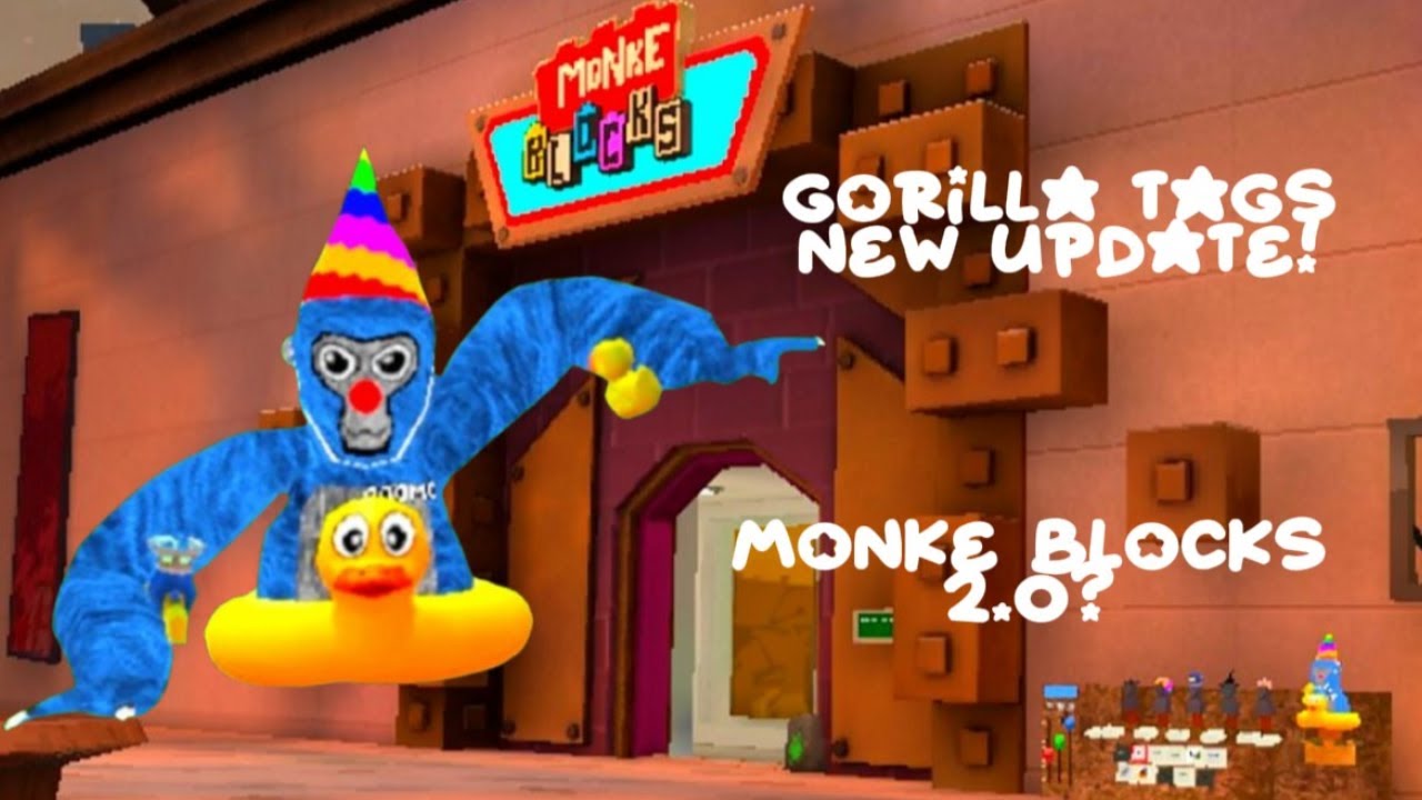 Gorilla Tags New Monke Blocks Update Is Back Youtube