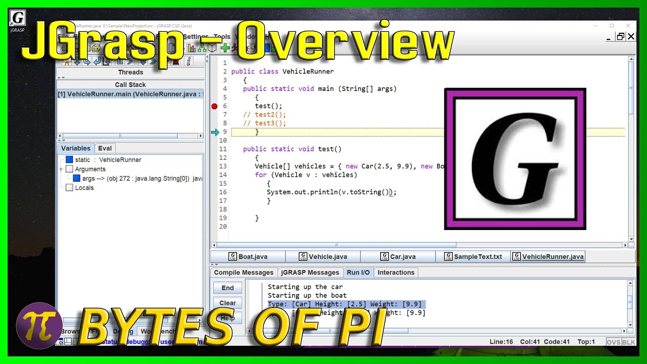 Jgrasp Overview Youtube