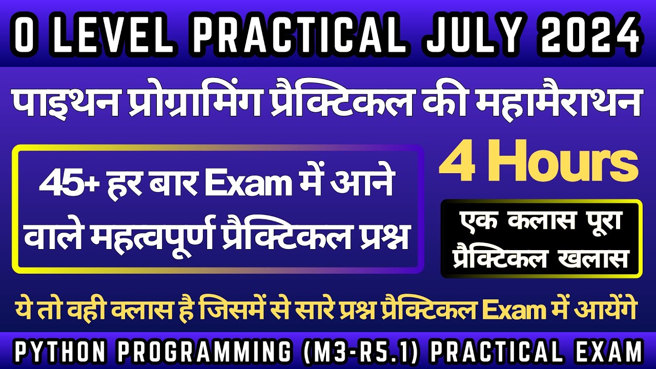 45 Python Practical O Level Python Programming Practical O Level