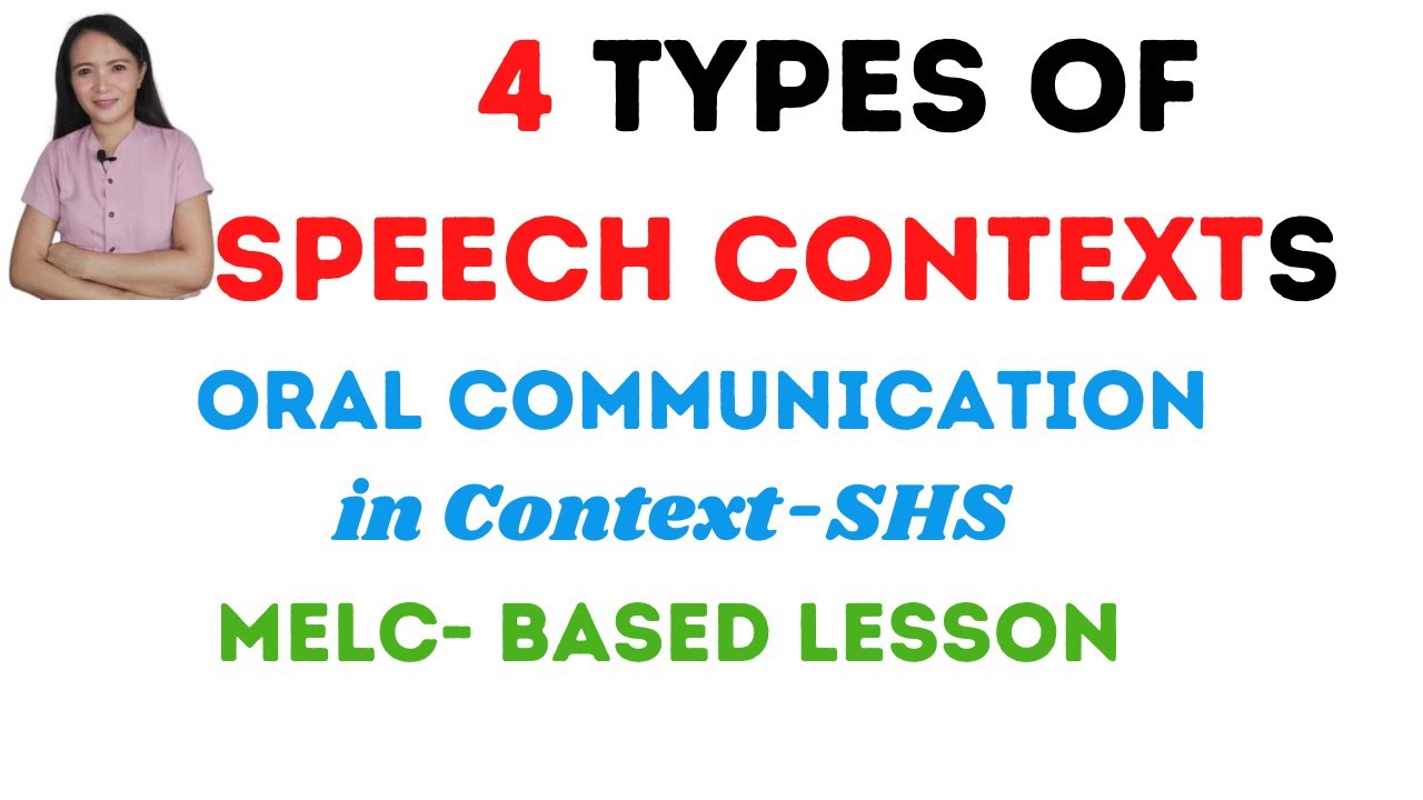 Types Of Speech Contexts In Communication Oral Communication In