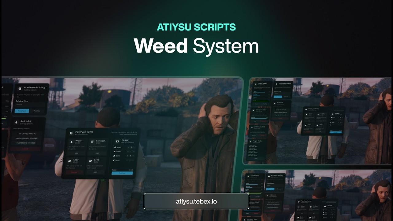 Advanced Weed Growing System For Fivem Aty Scripts Youtube