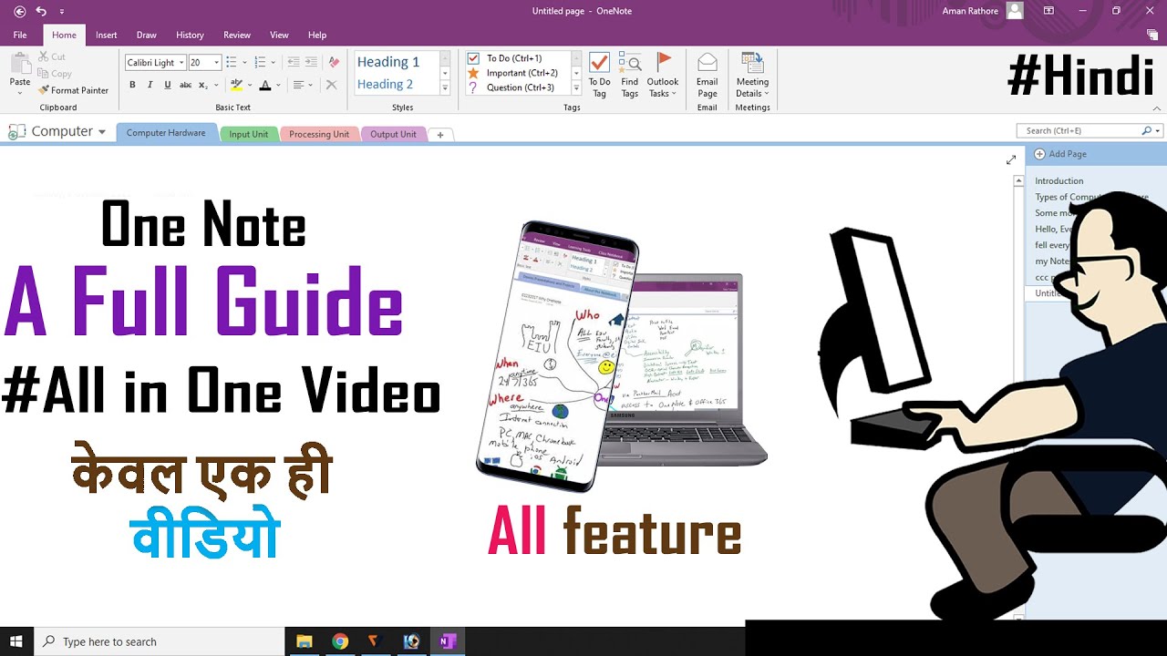 Full Guide Microsoft Onenote All In One Tutorial Onenote Youtube