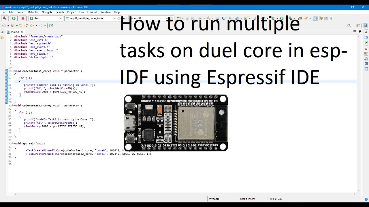 Programming Esp32 With Esp Idf Using Vs Code Getting Started Guide