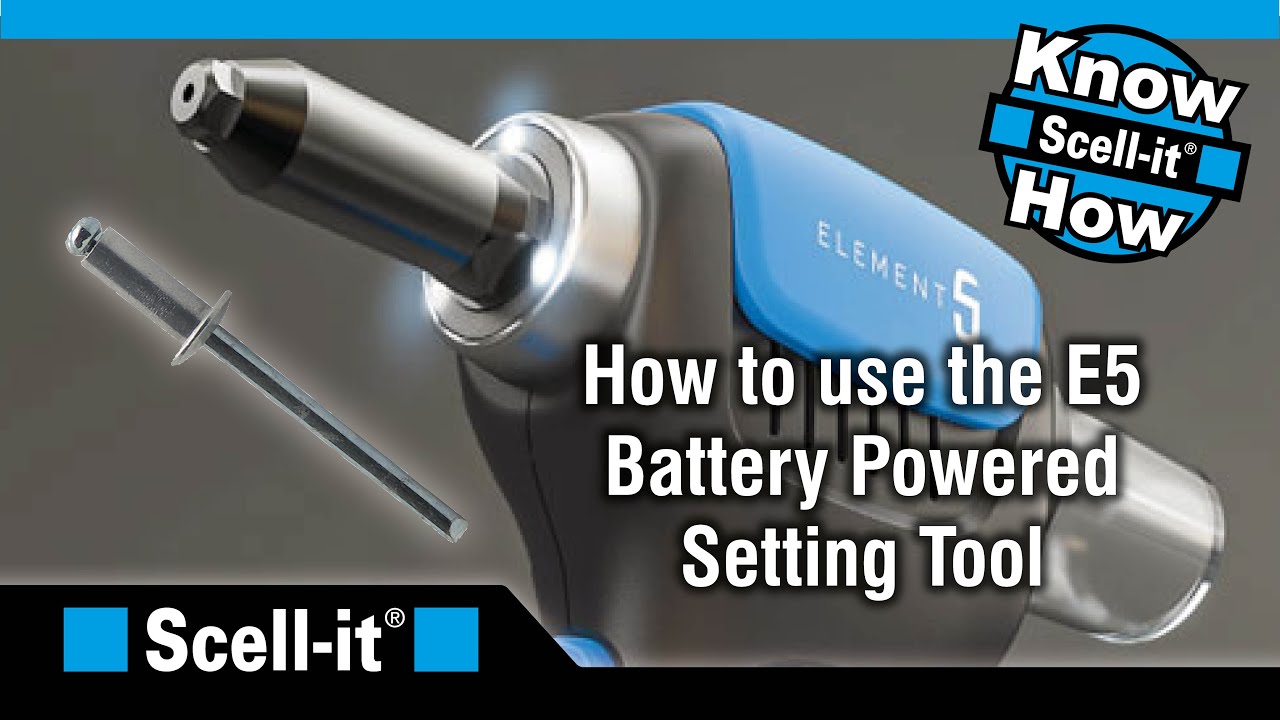 How To Use The E5 Battery Powered Setting Tool Youtube