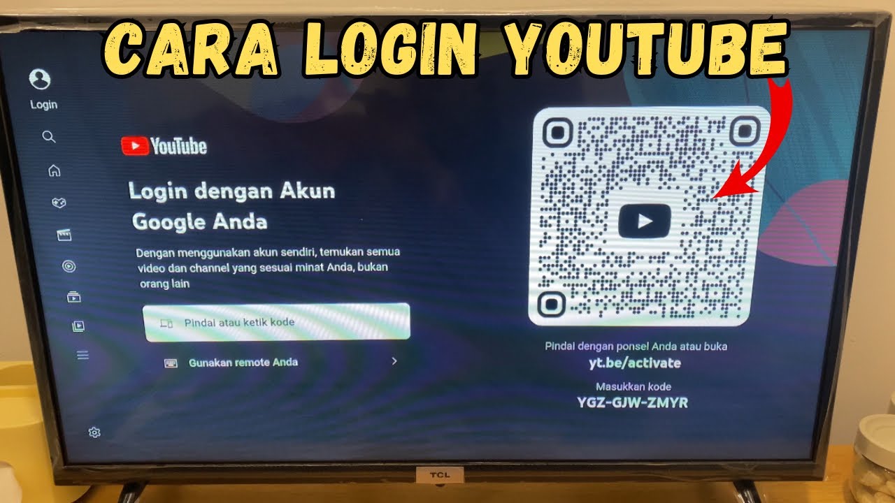 Cara Login Akun Youtube Di Android Tv Youtube